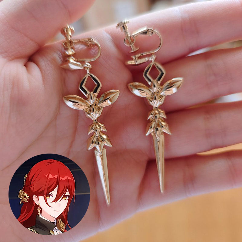 Honkai: Star Rail Himeko Earring Ear clip Cosplay Accessory Prop – Winkcostumes