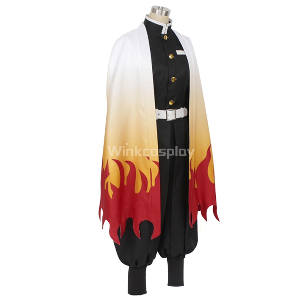Demon Slayer: Kimetsu No Yaiba Rengoku Kyoujurou Cosplay Costume ...