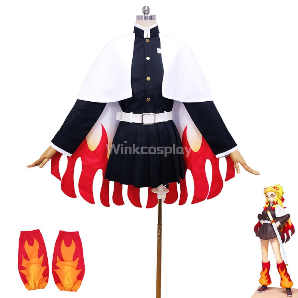 Demon Slayer: Kimetsu No Yaiba Rengoku Kyoujurou Female Cosplay Costum ...