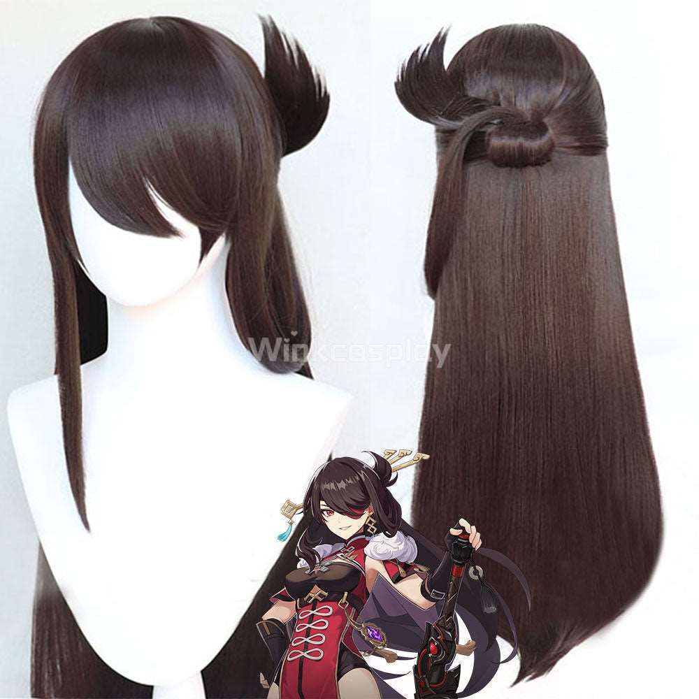 Genshin Impact Beidou Brown Cosplay Wig – Winkcostumes