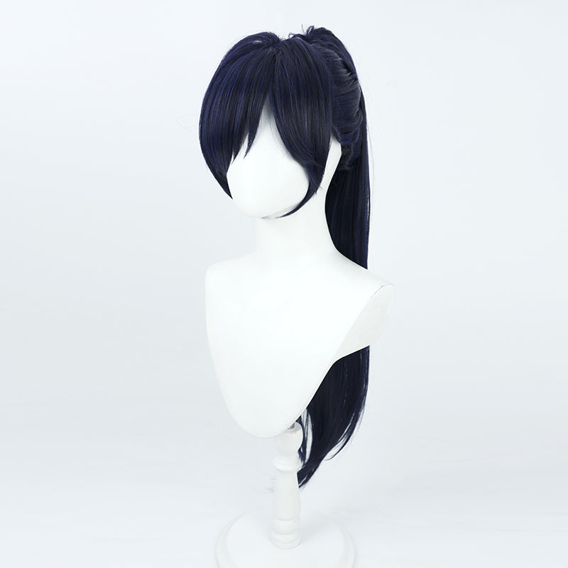 Limbus Company Hong Lu Deep Blue Cosplay Wig – Winkcostumes